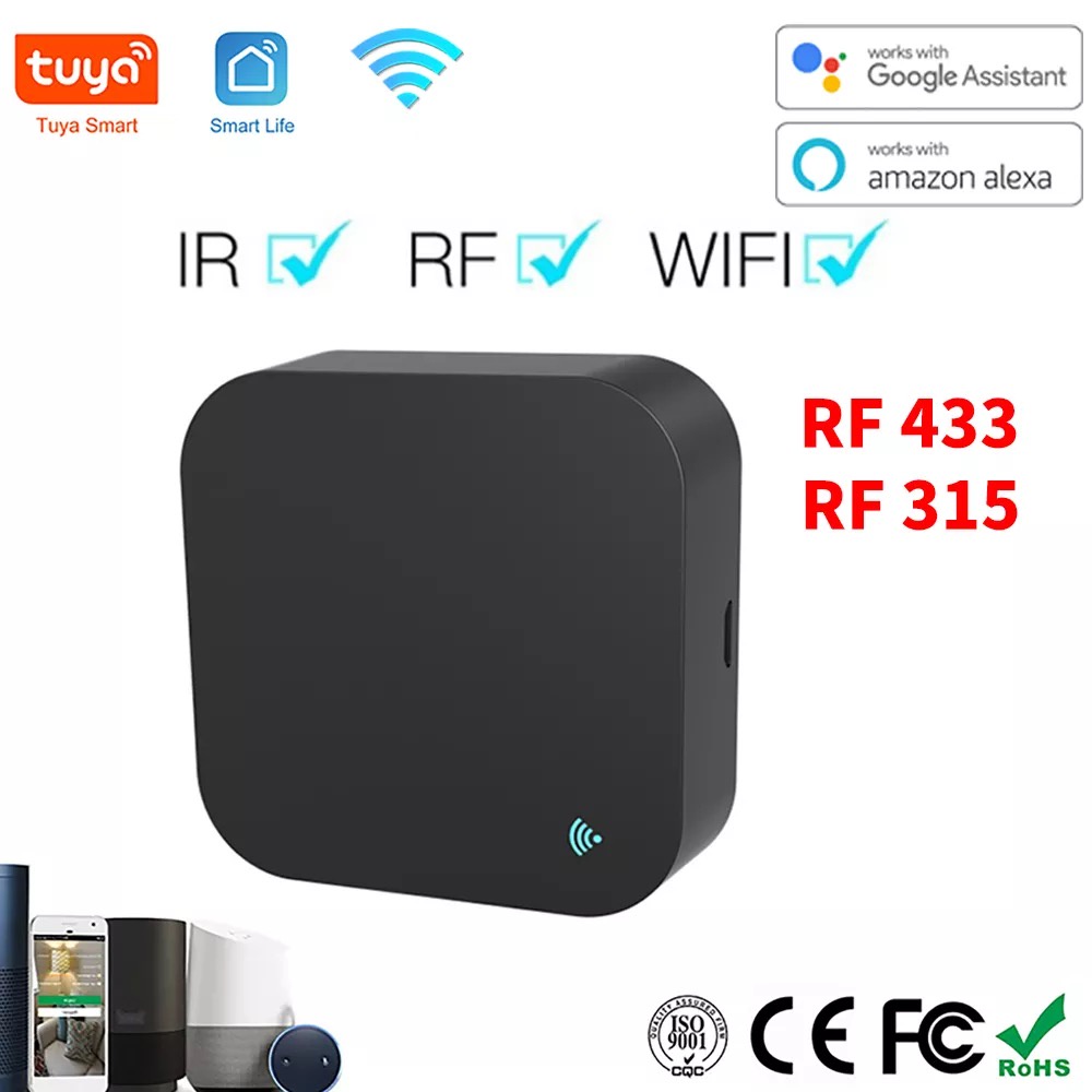 Tuya Smart Rf Ir Remote Control Wifi Aman Sinaran
